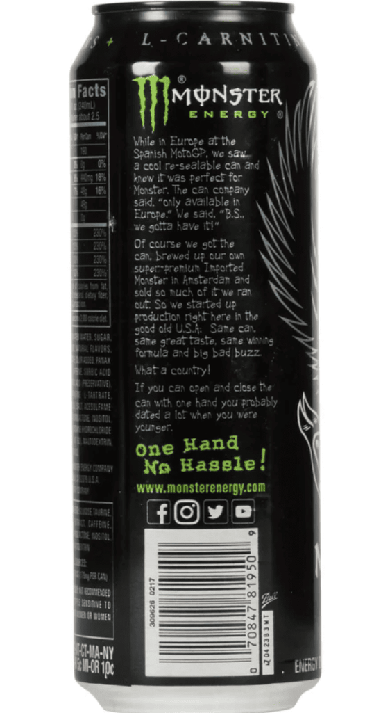 Купити Енергетичний напій Monster Energy Import Energy Drink 550мл ...